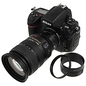 Fotodiox Macro Extension Tube Set Compatible with Nikon F Mount Cameras for Extreme Close-up Photography