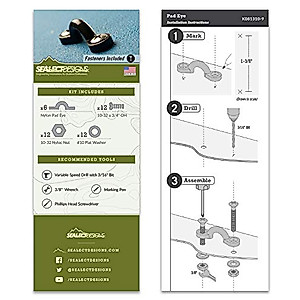 Sea-Lect Designs Pad Eye Kit (Bolt/Nut Mount)