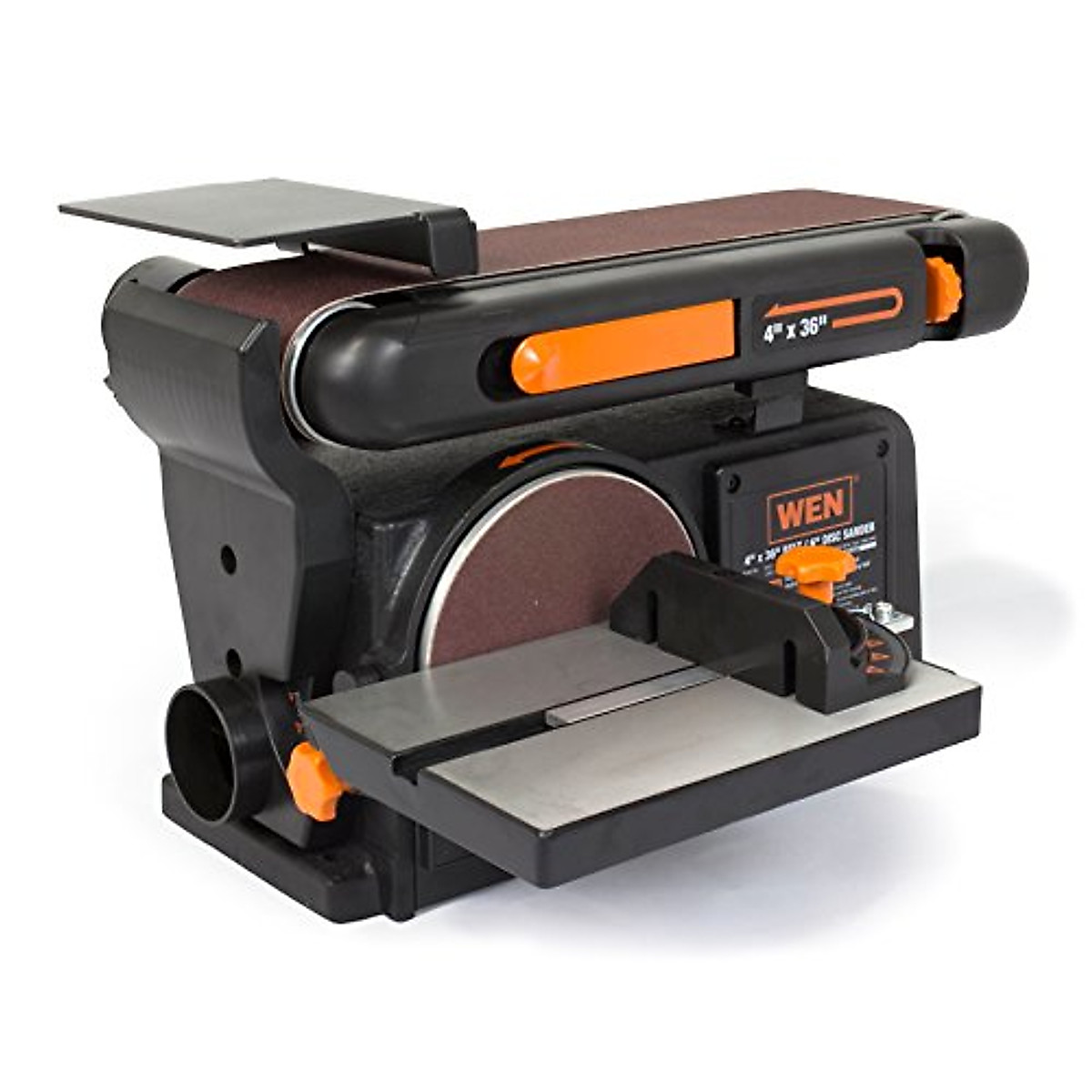 WEN 6502T 4.3-Amp 4 x 36 in. Belt and 6 in. Disc Sander with Cast Iron Base