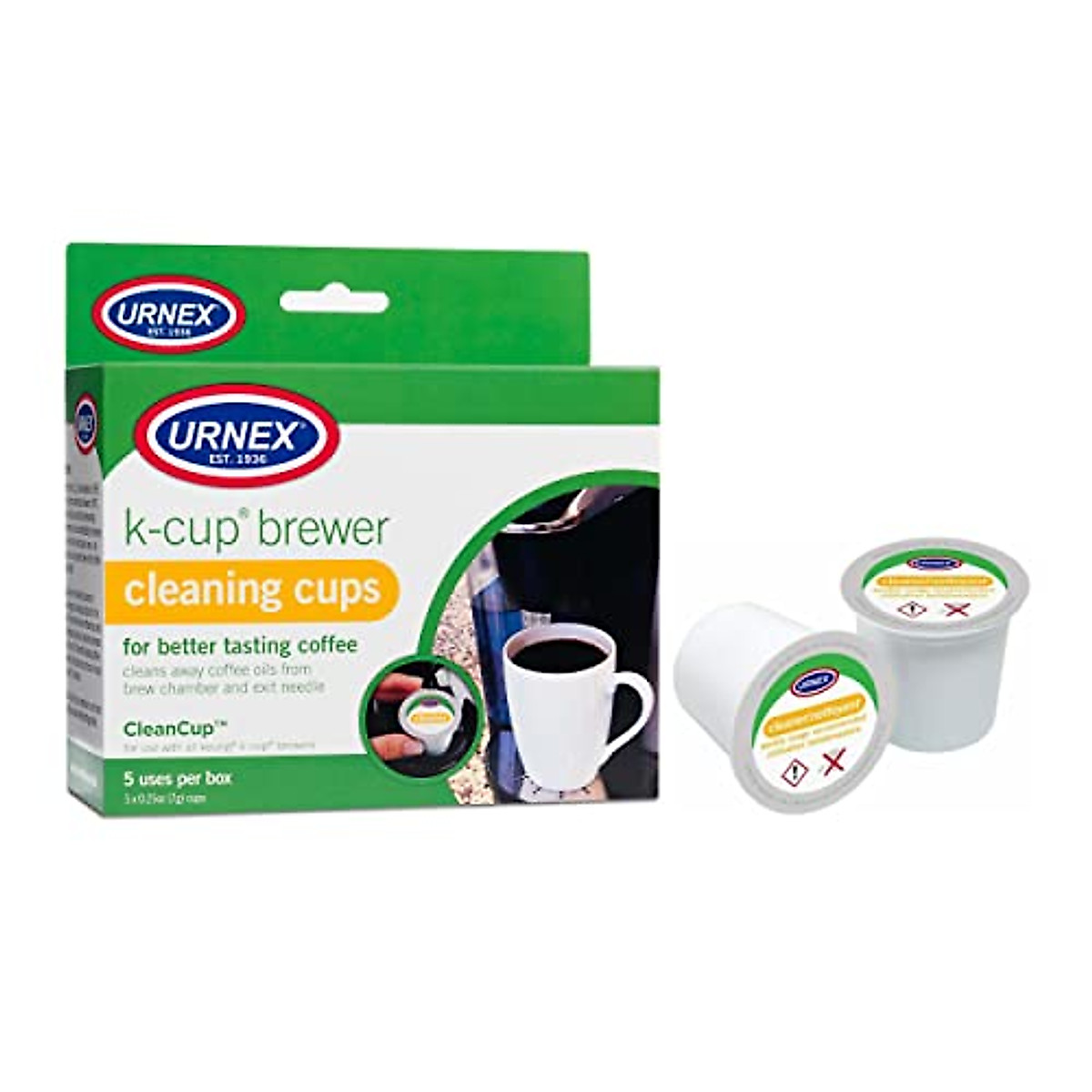 Keurig K-Compact Single-Serve K-Cup Pod Coffee Maker (Turquoise) Bundle with K-Cup Brewer Cleaning Cups (5-Cups), 12-Ounce Stainless Steel Tumbler, and 12-Count Colombian Roast (4 Items)