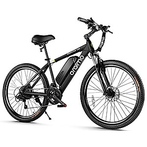Oraimo Electric Bike for Adults,350W BAFANG Motor(Peak 500W), 4A 3H Fast Charge, UL Certified 468Wh Li-ion Battery, 26" Mountain Ebike Shimano 21 Speed, Air Saddle Adult Electric Bicycle