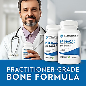 VITAMINERALS 95 Primacal® Bone Support Maximum Potency Calcium, Magnesium for Bone Loss (120)