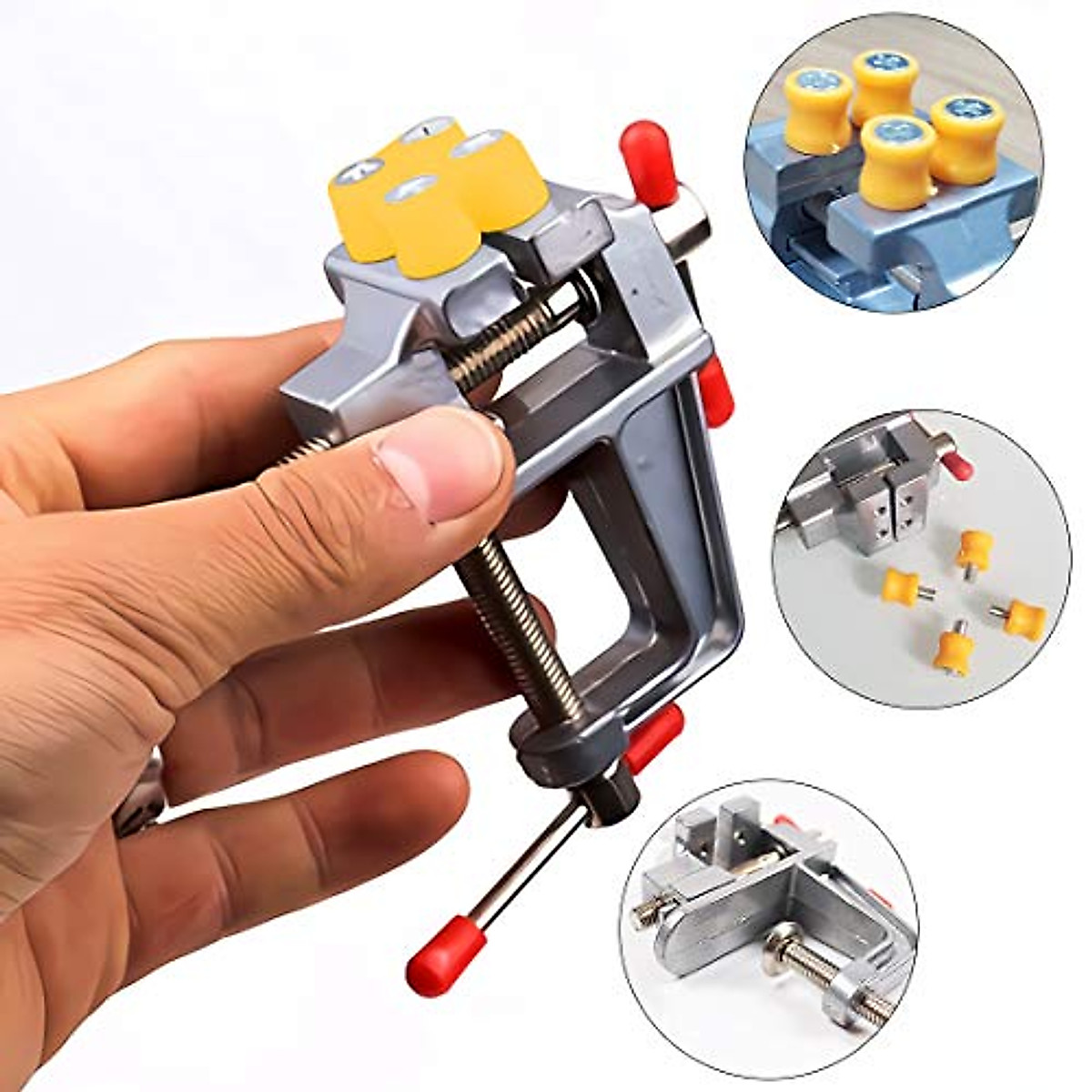 Mini Bench Vise Small Table Clamp Universal Drill Press Vise For Diy Jewelry Watch Repairing Nuclear Carving Clip Hobby Craft Repair Tool
