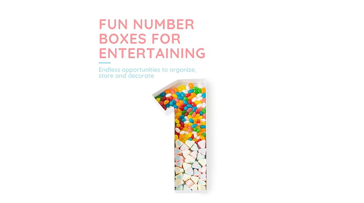 Soul & Lane Fillable Number Boxes for Parties