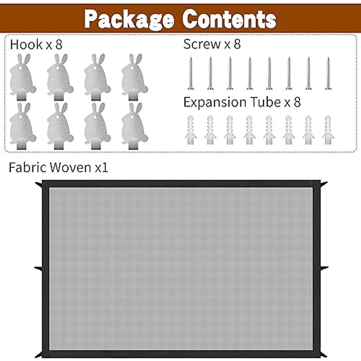Agvincy Baby Gate for Stairs, Portable Mesh Dog Gates for The House Easy Install Anywhere, 44''X29'' Dog Gates for Doorways Providing a Safe Enclosure for Pets and Baby to Play and Rest