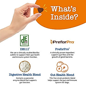 Zesty Paws Probiotics for Dogs - Digestive Enzymes for Gut Flora, Digestive Health, Diarrhea & Bowel Support - Clinically Studied DE111 - Dog Supplement Soft Chew for Pet Immune System - Advanced