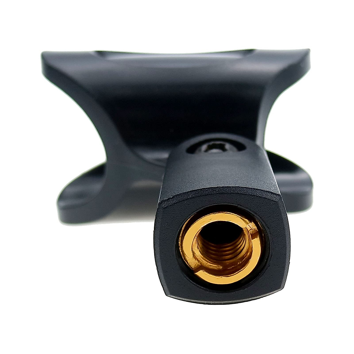 4 Pack Universal Microphone Clip Holder with 5/8" Male to 3/8" Female Screw Adapter Suitable for Handheld Microphones