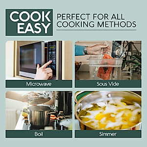 Avid Armor - Vacuum Seal Rolls, Vac Seal Bags for Food Storage, Meal Saver Freezer Vacuum Sealer Bags, Sous Vide Bags Vacuum Sealer, Non-BPA Vacuum Sealer Bags, 8 inches by 25 feet, Pack of 4