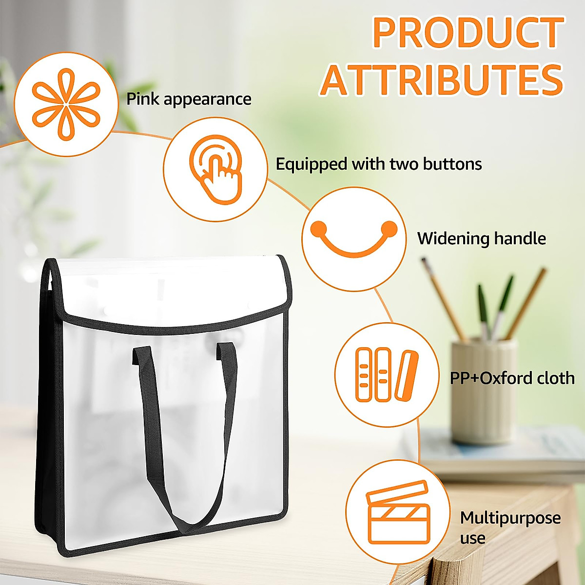 3 Pack Scrapbook Paper Storage Organizer,Expanding Paper Folio 13.1×3.4×14 Inch Scrapbook Paper Organizer Bag Expanding Paper Folio (Black)