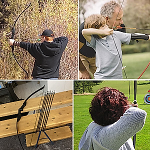 Tongtu Recurve Bow Right and Left Handed,Takedown Bow and Arrows for Adult & Youth Beginner 30lb 40lb Traditional Archery Bows Set with 6pcs Arrows