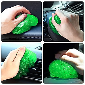 DNA MOTORING TOOLS-00255 Car Cleaning Jelly Auto Detailing Tool Universal Car Clean Gel Auto Interiors Home & Office Electronics Cleaning,Green