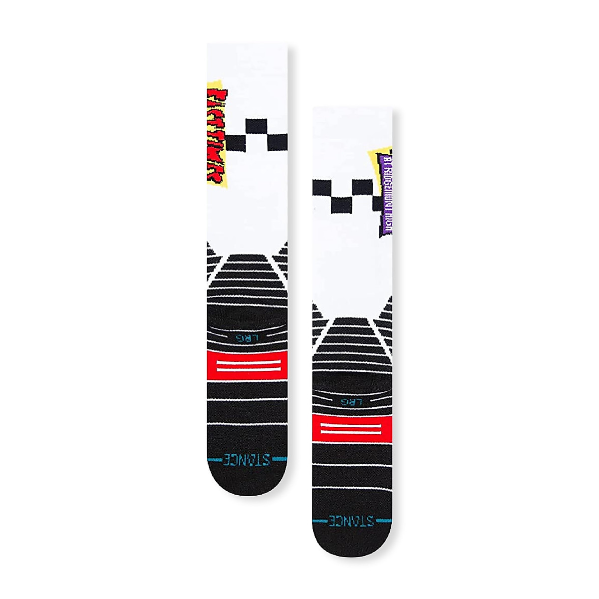 Stance Gnarly Snow OTC Socks (Medium, White)