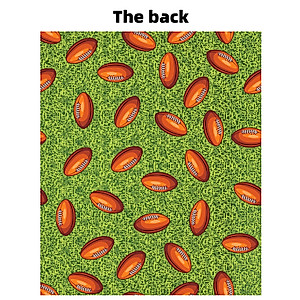 Vicimi Football Blanket for Boys Double Sided Pattern Throw Soft Flannel Footballs Gift Decor for Birthday Graduation Christmas Thanksgiving 50"x60"