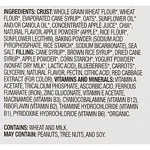 Plum Organics Mighty 4 Essential Nutrition Bars, Blueberry with Carrot, 0.67 Ounce, 6 Count