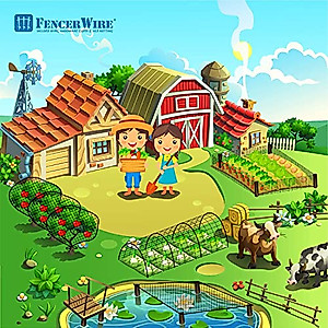 Fencer Wire 7 ft. x 100 ft. Garden & Plant Protective Netting with 3/4" Mesh, Reusable & Doesn't Tangle, Protection Against Bird, Deer and Other Animals, Multiple Choices Available (c. Heavy Duty)