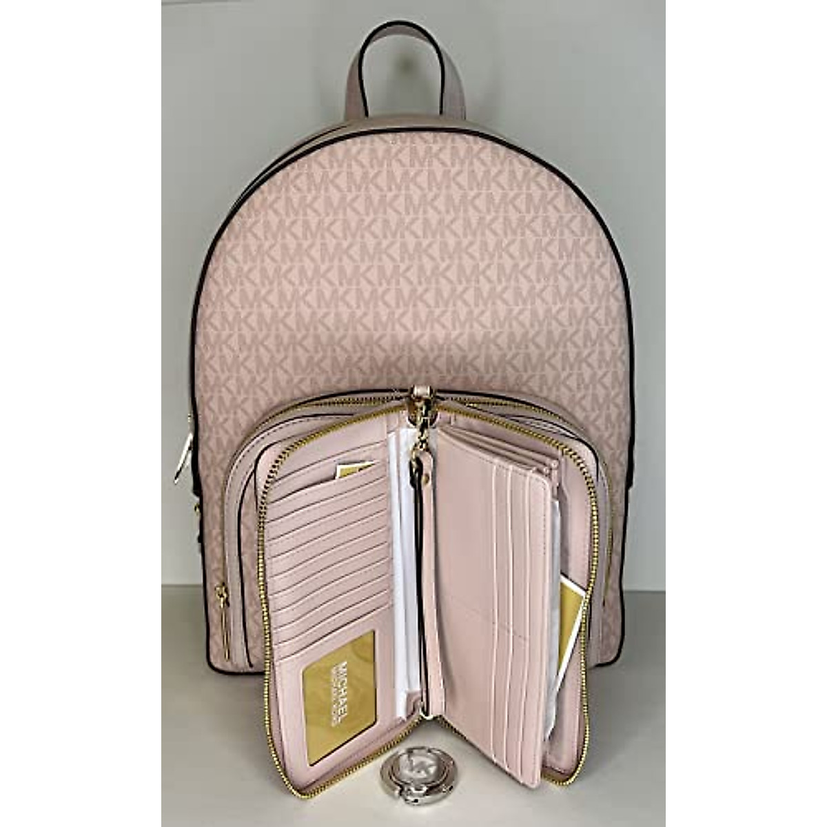 Michael Kors MICHAEL Michael Kors Jaycee Large Backpack bundled with Large Continental Wallet/Wristlet Purse Hook