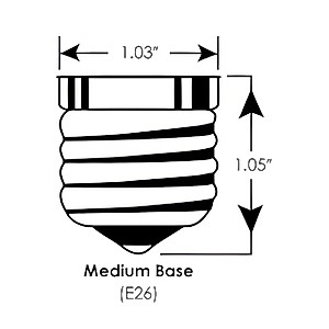 OCS Parts Hatco 02.30.043.00 Replacement Light Bulbs | 60W Torpedo Shape Replacement Lamps for Hatco Food Warmers (4-Pack)