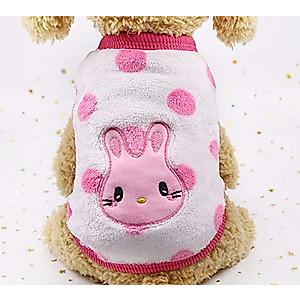 Small Dog Fleece Sweater Dog Clothes for Small Dogs Boy Summer Puppy Shirts Apparel Doggie Clothing Costume Cat Outfits Vest Puppy Coats Sweater (Large, Multicolor)