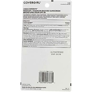 Cover Girl 57666 730clsbei Classic Beige Aqua Smoothers Make Up