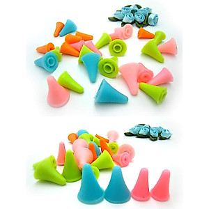 30 Pcs Colorful Knit Knitting Needles Point Protectors 2 Sizes Needle Tip Stoppers for Knitting Craft,Quilting, DIY Art and Sewing