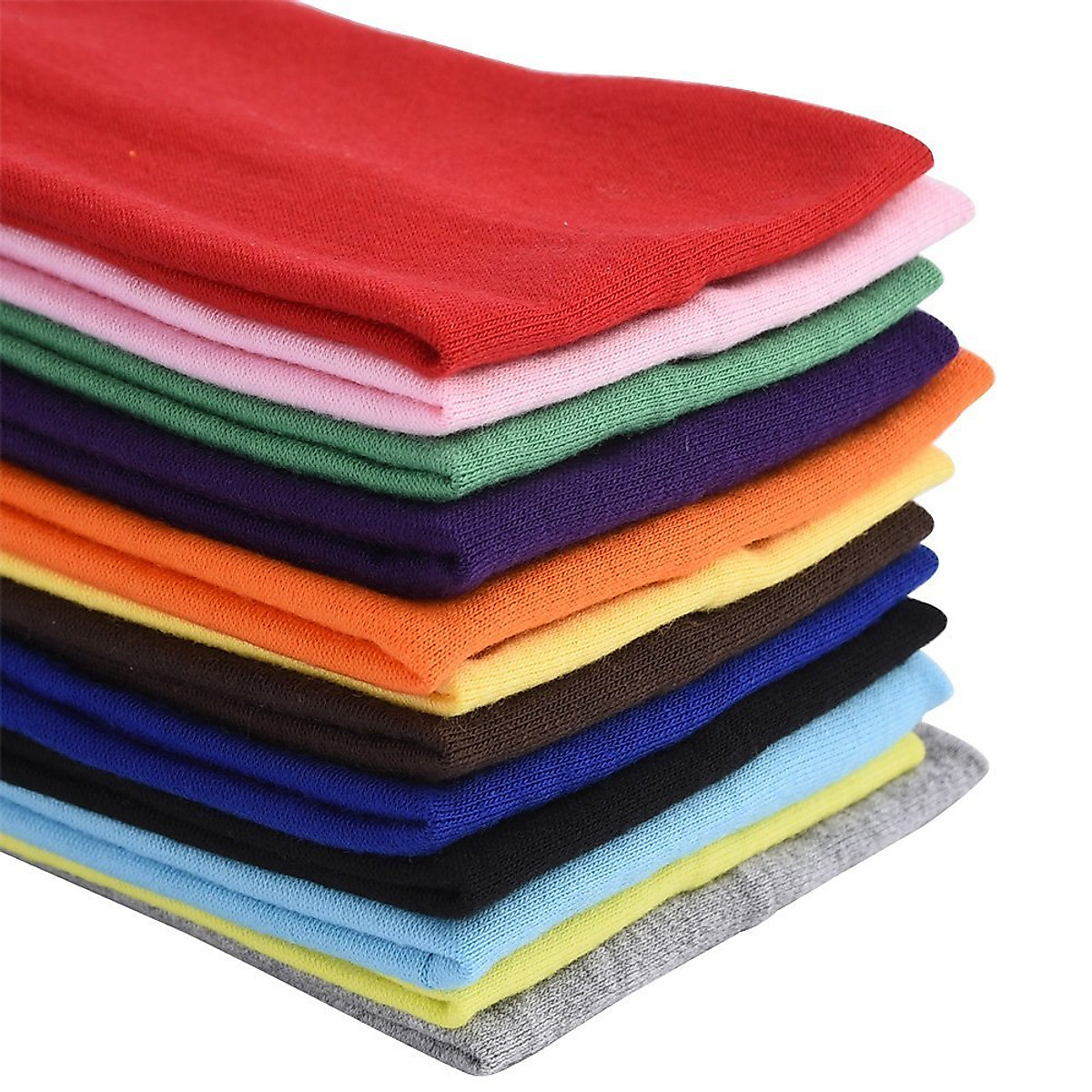 lasenersm 12Pcs Soft Stretch Elastic Yoga Cotton Headbands Hair Wrap Accessories for Teens Women Girls Sports Teams Head Band