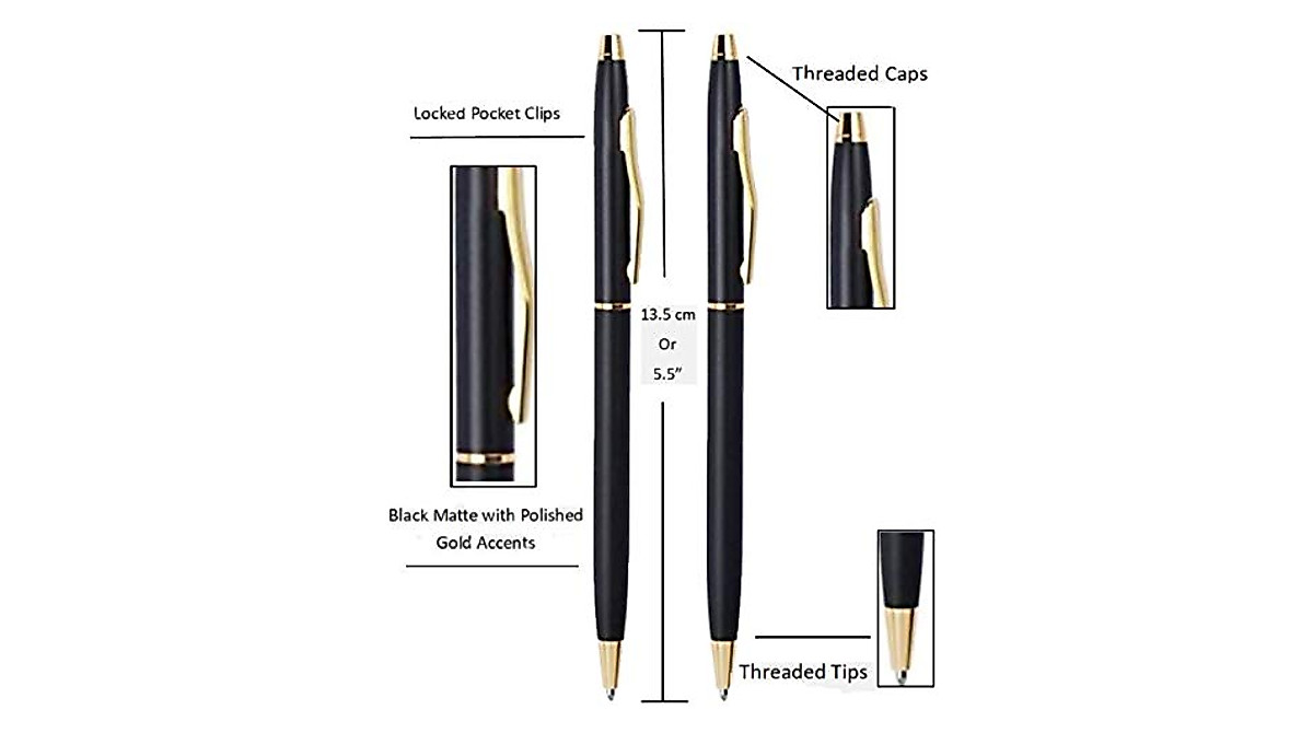 Affordable Black & Gold Police Uniform Pens | Beall's Bay