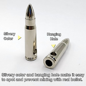 Angeebin Training Snap Caps for Dry Fire Training Dummy Rounds Practice Safe Loading Firing (7.62x39-10pcs)