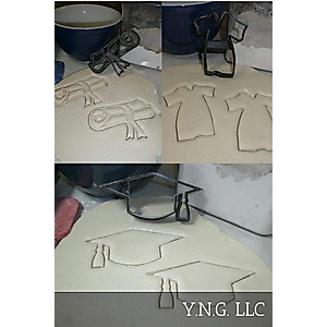 GRADUATION KIT DIPLOMA CAP TASSEL GOWN ROBE GRAD ALUMNI SET OF 3 COOKIE CUTTERS USA MADE PR1230