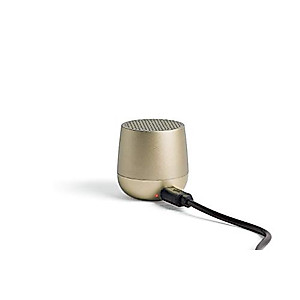 Lexon MINO+ Portable Bluetooth Mini Speaker with HD Sound, Rechargeable and Pairable - Soft Gold