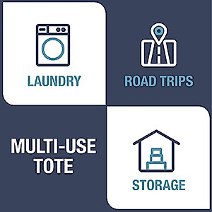 CleverMade Collapsible Fabric Laundry Baskets - Foldable Pop-Up Storage Container Organizer Bags - Large Rectangular Space Saving Clothes Hamper Tote with Carry Handles, Pack of 2, Charcoal