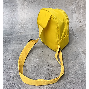 HOLAWIT Happy Face Fun Design Phone Holder Cute Sling Bag Positive Smile Crossbody Backpack for Kids Hiking Daypack Multipurpose Cross Body Chest Bag - Black