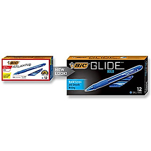 BIC Velocity Easy-Glide System Ballpoint Pen 12 pack