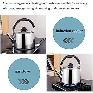 Tea Kettle Stovetop Whistling Tea Kettle Stainless Steel Whistling Tea Kettle Modern Teapot Tea Pot For Stove Top Thicken Stove Top Kettle Tea Kettle for Stove Top