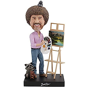 Royal Bobbles Bob Ross Bobblehead, Premium Polyresin Lifelike Figure, Unique Serial Number, Exquisite Detail