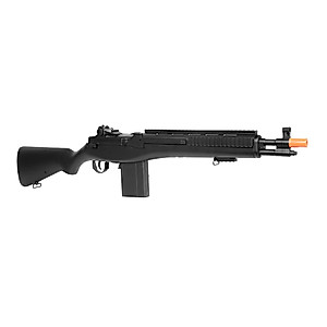 Golden Ball & DE Airsoft M14 Carbine RIS Fully Automatic Electric AEG Rifle w/Rail System (Battery & Charger Included)