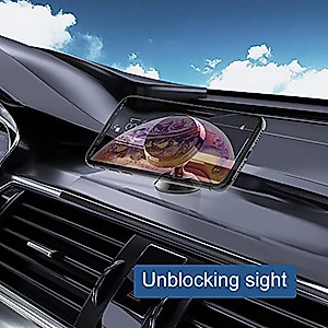 TIQUS [3 Pack] Magnetic Phone Car Mount, Car Sturdy Stick-on Cell Phone Holder Car Built-in Amazing Strong Magnets, Hands Free Magnetic Car Phone Holder Mount with Strong Adhesive Mounting