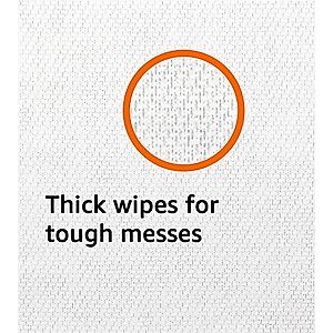 Amazon Basics Disinfecting Wipes, Lemon Scent, for Sanitizing, Cleaning & Deodorizing, 255 Count (3 Packs of 85)