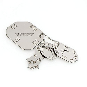 Welding Gauge Kit Weld Fillet Throat Size Leg Length Gage Set In Inch Metric Stainless Steel 4pcs Key Set