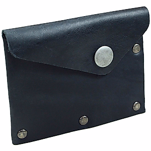 Hide & Drink, Leather Riveted Card Holder W/Snap, Cash Wallet, Travel Case Organizer, Accessories, Handmade Includes 101 Year Warranty :: Bourbon Brown