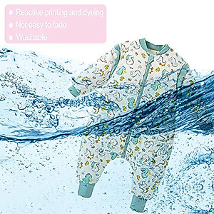 Happy Cherry Baby Sleep Sack with Feet Winter Thicken Toddler Sleeping Bag Infant Newborn Cotton Swaddle Wearable Blanket with Detachable Sleeves