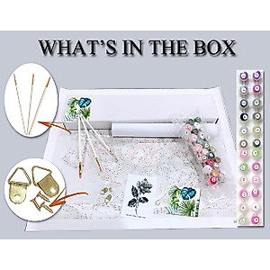 Artmaple Paint by Number for Adults Beginner Kids CANVAS ONLY, Ideal Gift Choice for Birthday,Anniversary or Any Festival. DIY Acrylic for Decor Canvas Roll (16x16inch, Tropical)