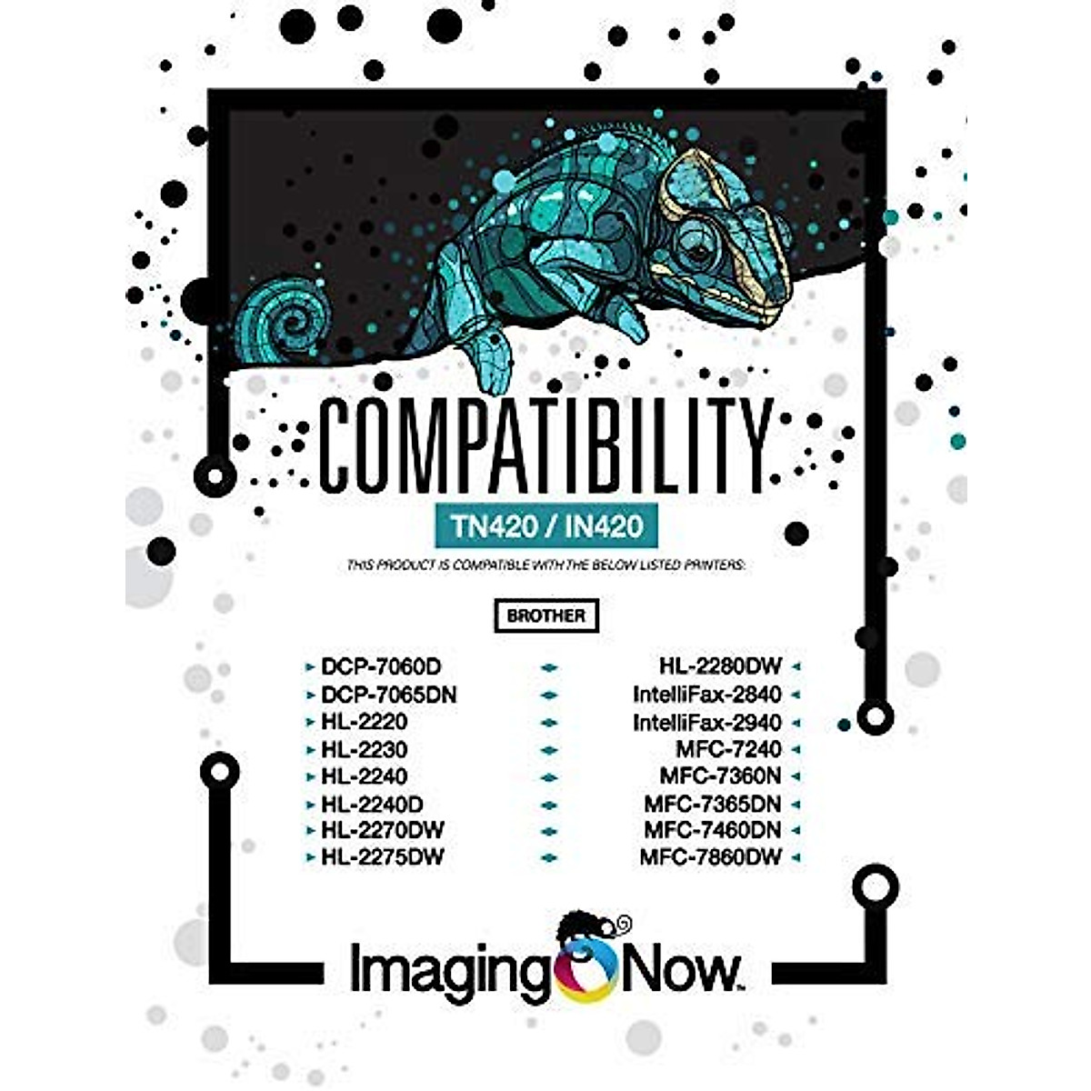 IMAGINGNOW – Eco-Friendly OEM Toner Compatible with Brother TN-420, TN420 – Premium Cartridge Replacement for Printers HL-2270DW MFC-7860DW