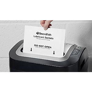 Swordfish Shredder Oil Lubrication Sachets - Suitable for all Paper Shredders (Pack of 12) ref 40015