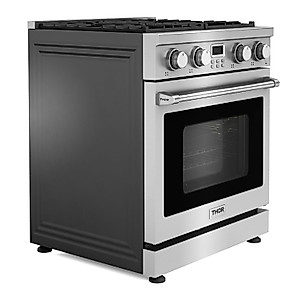 THOR Kitchen Professional 30-Inch Liquid Propane Range in Stainless Steel - Model ARG30LP