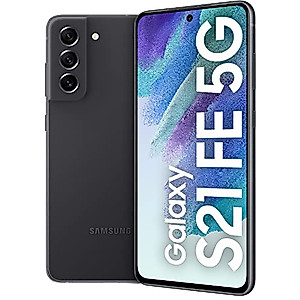 SAMSUNG Galaxy S21 FE 5G SM-G990E/DS 128GB 8GB Dual SIM Factory Unlocked GSM Smartphone - International Version, No Warranty (Graphite)