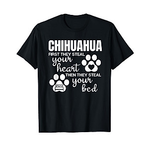 Chihuahua Gifts Quote Dog Lover Paw Print T-Shirt