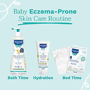 Mustela Stelatopia Skin Soothing Pajamas - Baby Pajamas for Eczema-Prone Skin - with Natural Avocado & Sunflower Oil - 12 to 24 Months,1 Count (Pack of 1)