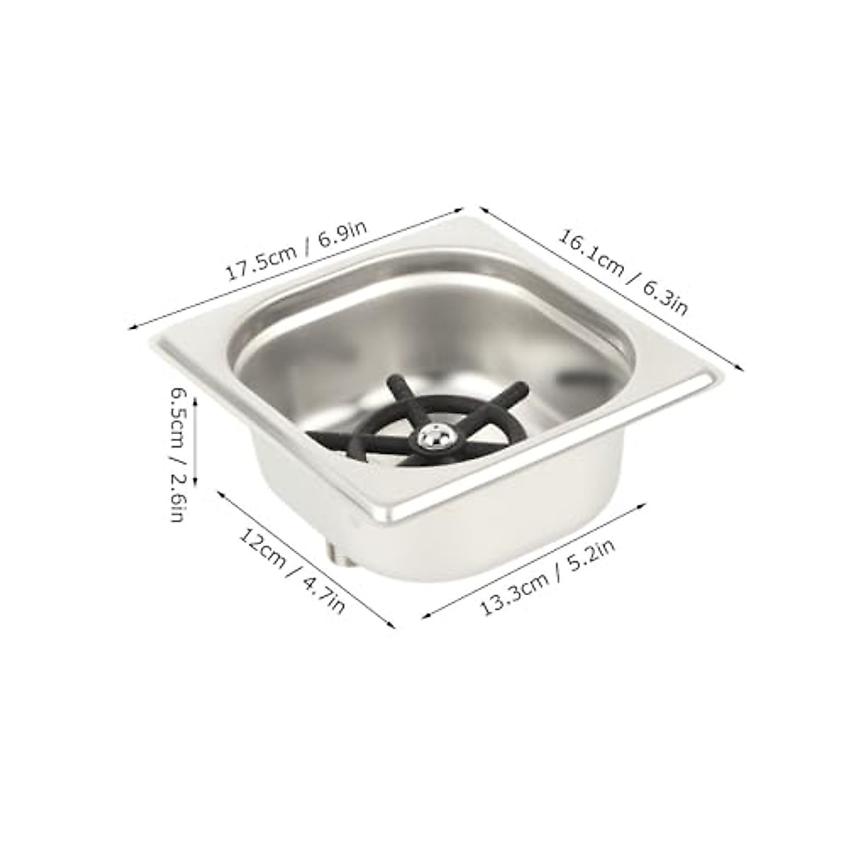 G1/2 Thread Commercial Cup Washer, Automatic Cup Washer Cleaner, Stainless Steel Glass Rinser for Bar Pub Restaurant Accessory, with Connector, Multifunctional Cup (small cup