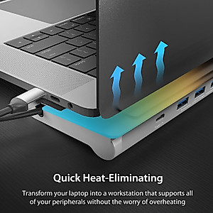 j5create USB-C 4K HDMI Docking Station (9-in-1), 4K HDMI, 5Gbps USB-A x3, Card Reader, PD 100W, Gigabit Ethernet, Combo Audio Jack, for MacBook, and Windows USB-C Laptop (JCD533)