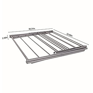 YBM HOME 2 Tier Deluxe Foldable Clothes Steel Drying Rack #1622-11